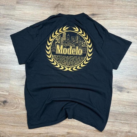 Shirts | 200s Black Modelo Graphic Beer Tee | Poshmark